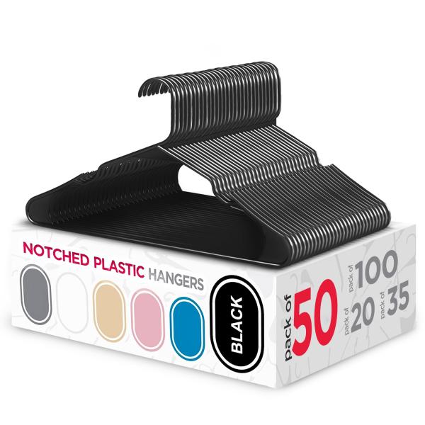 ・? MAXIMIZE SPACE AND KEEP ORGANIZED: Sharpty PLASTIC HANGERS are designed with a slim profile to make the most of your ...