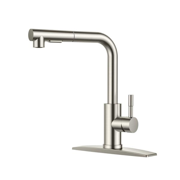 ・Premium Quality: Crafted from premium SUS 304 stainless steel, this kitchen faucet features a ceramic cartridge tested ...