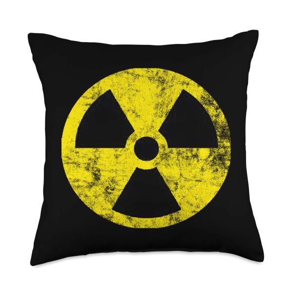 ・This nice Novelty Graphic shows a nuclear radiation hazard warning sign symbol in vintage distressed style with grunge ...