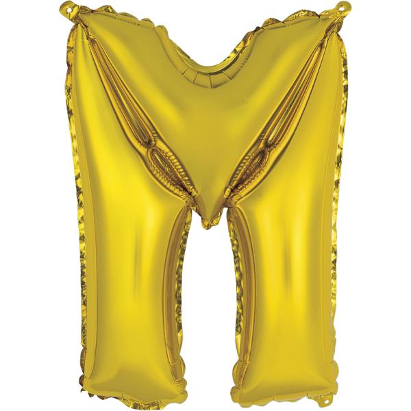 ・ELEGANT DESIGN: Our gold letter "M" shaped foil balloon boasts a stunning and eye-catching design, perfect for adding a...