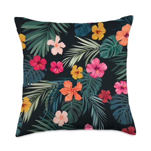 ・Tropical Hawaiian Paradise Hibiscus Flowers summer, trendy, stylish, and subtle high fashion touch that makes a great a...