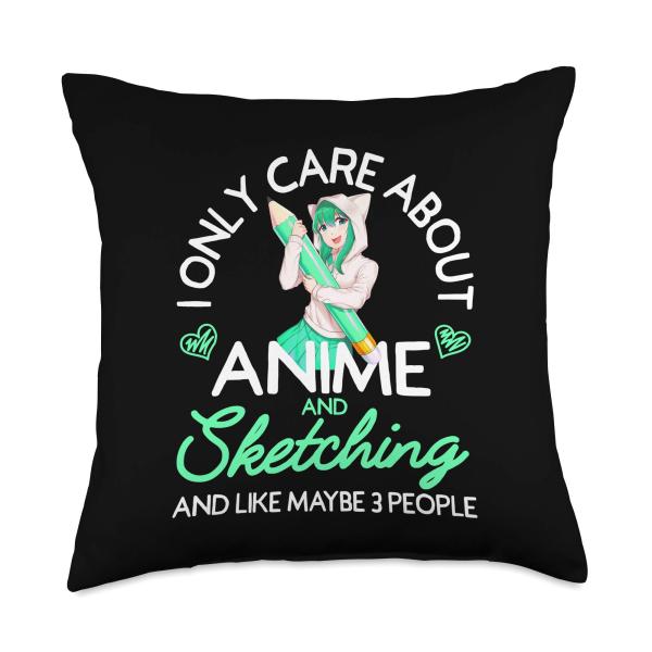 ・Anime and Sketching, Get this cute Kawaii "I Only Care About Anime and Sketching and Like Maybe 3 People" for the Just ...