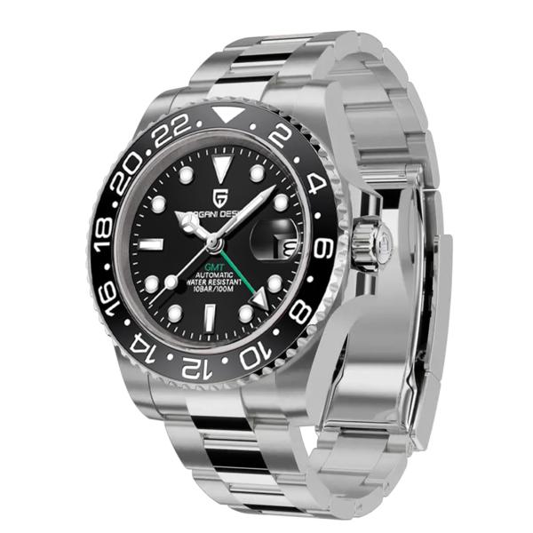 ・This automatic men's watch from PAGANI DESIGN has been carefully designed and inspired by a 360° rotating ceramic bezel...