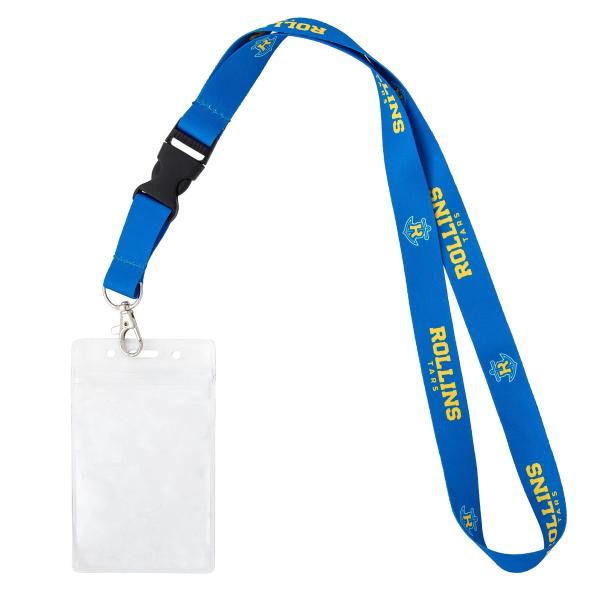 耐久性のあるポリエステル素材のネックストラップ。硬質PVCスナップバックルで着脱が簡単。透明プラスチック製のIDカードポーチ付きで名札やイベントチケットを見やすく収納できます。幅約1.9cm。スポーツ観戦・職場・学校など幅広いシーンに対応。