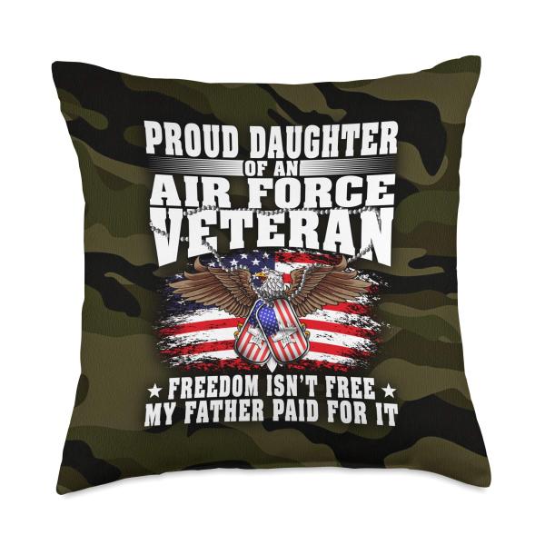 ・Veteran family print for a proud military daughter of a US Air Force Veteran. Great gift for Memorial Day or Veterans D...