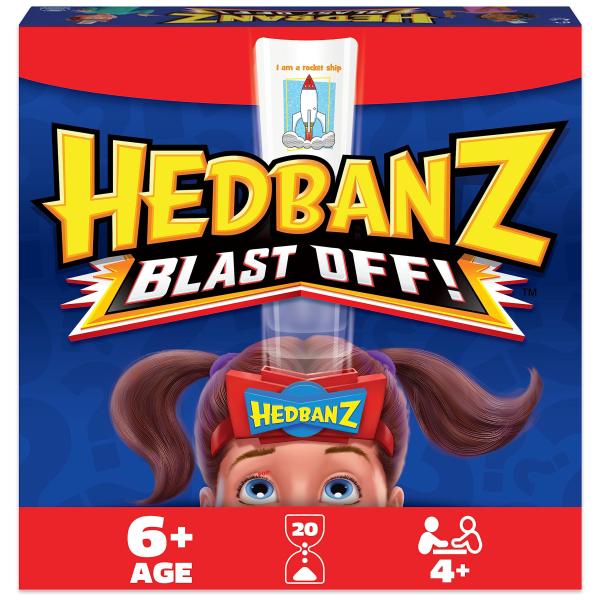 ・IT'S FAST . . . AND A BLAST Quickly ask questions ＆ guess the card on your head before it blasts off your headband HEDB...