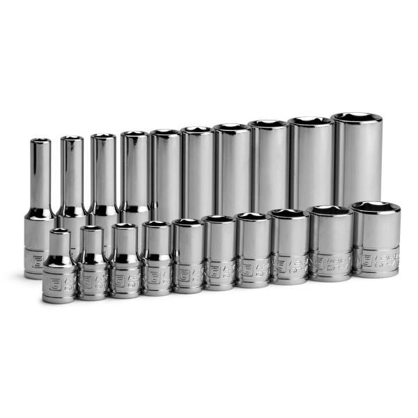・最も頻繁に使用される1/4インチの完全コレクション。 SAEサイズのドライブソケット。・プレミアムクロムバナジウム鋼 当社独自の熱処理プロセスで強化し、より多くのトルクに耐えます。・MaxChrome メッキは、徹底的な研磨とクロム保護メ...