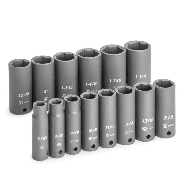 ・1/2インチ。 Drive Deep Impact ソケットセットは、最も頻繁に使用される1/2インチのコレクションです。 SAEサイズのディープインパクトソケットをドライブ。・プレミアムクロムモリブデン鋼 当社独自の熱処理プロセスで強化...