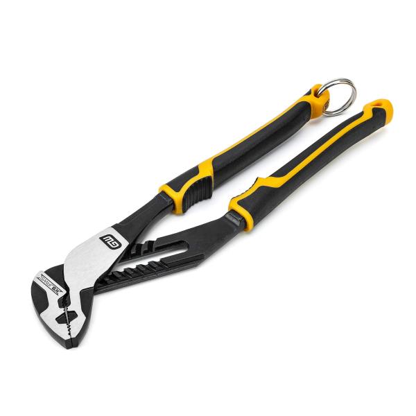 ・10" Pitbull K9 Tether Ready Straight Jaw Dual Material Tongue and Groove Pliers・K9 jaw design for a strong grip, even w...