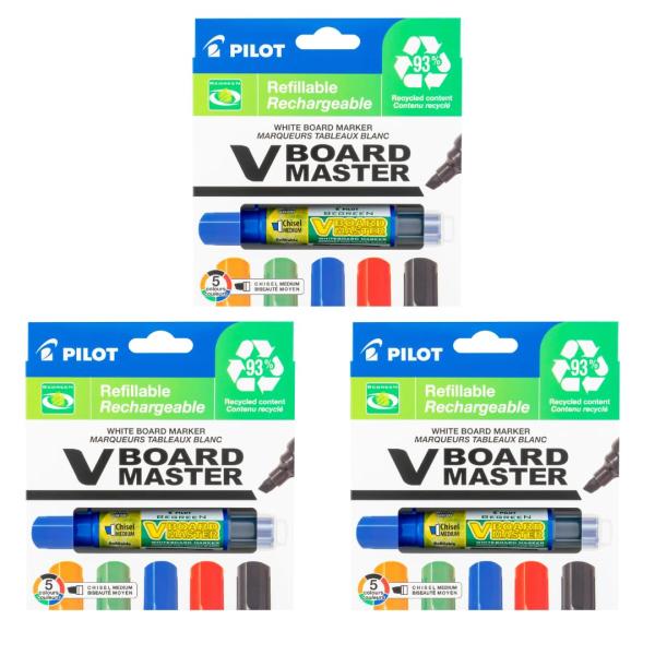 ・パイロット VBOARD マスタードライイレースマーカー: 91%リサイクル素材で作られたこのドライイレースマーカーは、遠くから見やすく、簡単に消去できる様々な太いインクカラーを取り揃えています。・注目を集めましょう: Pilotの詰め替...
