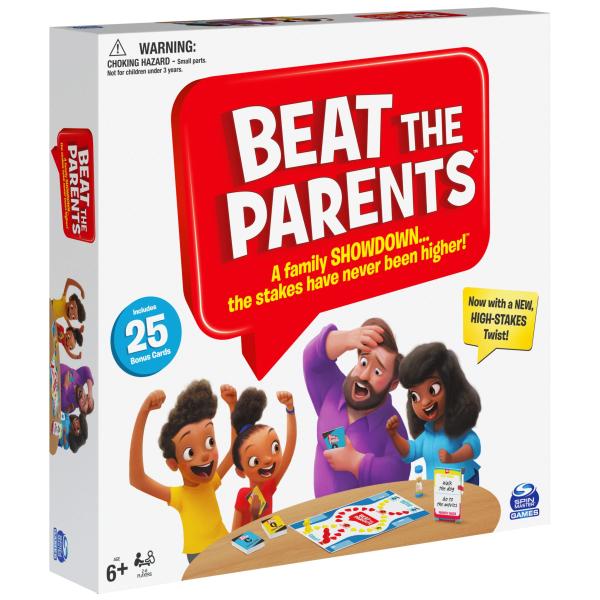 ・WHO RULES THE HOUSE? In Beat the Parents, it's kids vs parents in a fun-filled, action-packed showdown of trivia and ch...