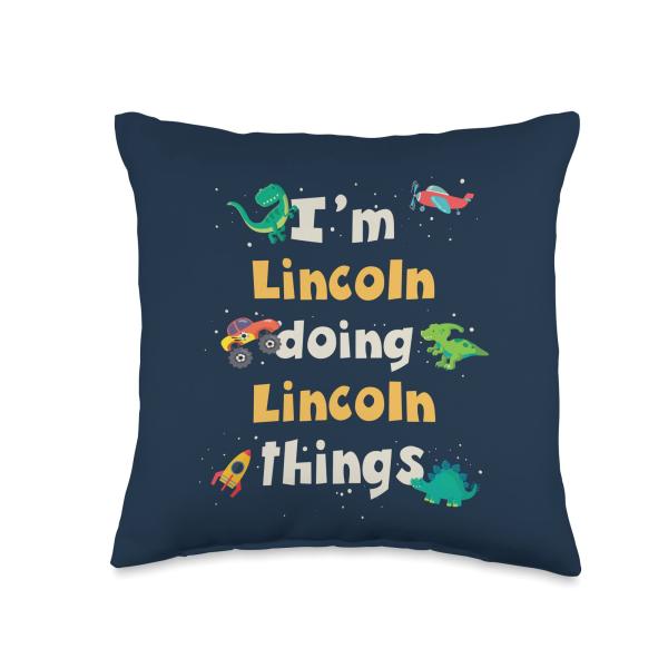 ・Cool Lincoln Things Personalized Clothes Gift for Little Boy・Personalized Lincoln Apparel ＆ Gifts for Kids, Boys・100% s...