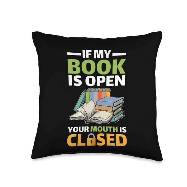 ・This if my book is open your mouth is closed product perfect for reading lovers. Great gift for readers, teachers. Awes...