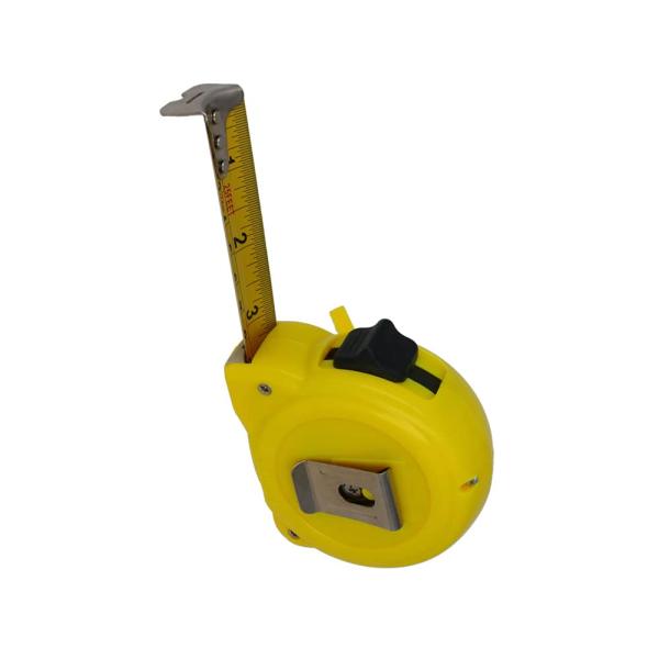 ・【Easy Operation】- Powerful slide lock holds the measuring blade securely in position; Stop button at bottom can stop an...