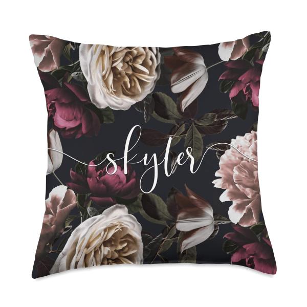 ・Is your name Skyler? Personalize your look with this chic and elegant custom name design featuring trendy white cursive...