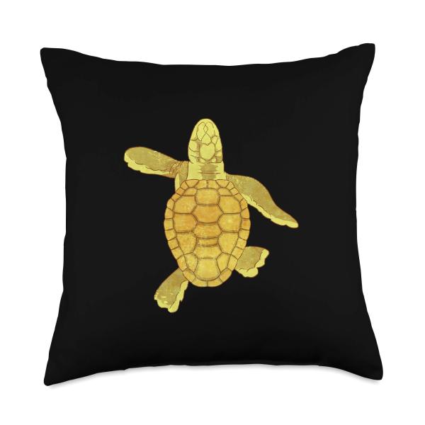 ・Grab this Yellow On Black Watercolor Turtle cushion as a gift for your mom, dad, husband, wife, boyfriend, girlfriend s...