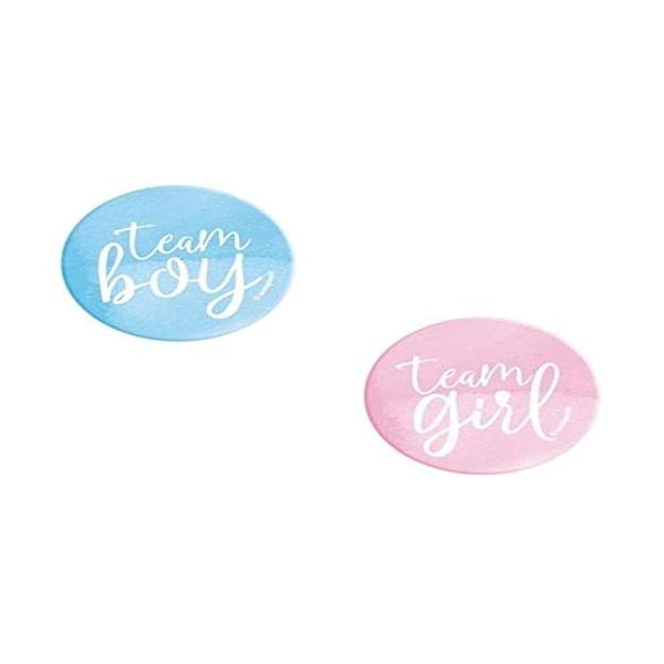 ・EYE-CATCHING DESIGN: Our team boy or girl gender reveal buttons come in vibrant colors and adorable graphics, adding ex...