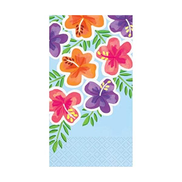 ・EYE-CATCHING TROPICAL DESIGN: Our Tropical Hibiscus Guest Towels boast a vibrant and exquisite design that adds the per...