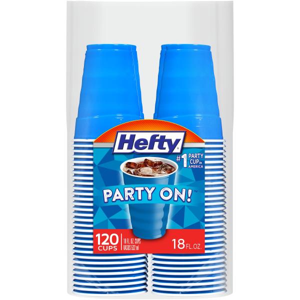 ・MARINE BLUE HEFTY CUPS: This package includes 120 count 18 ounce Hefty Party On! disposable cups in marine blue・#1 PART...