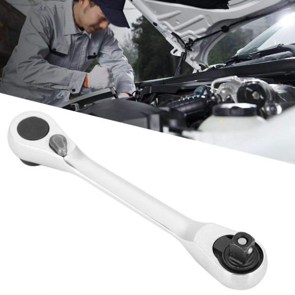 ・Wide Application --- The 1/4" mini ratchet socket wrench is applicable to factories, production lines, maintenance work...