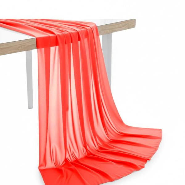 ・数量:95ヤード、シフォン生地、色:-オレンジ・素材:ソフトシフォン生地(ポリエステル100%)・サイズ: この生地は42''/44''インチ (幅) X L :95 ヤード(8400.8 cm)です。 各注文は1つのフルレングスピースに...