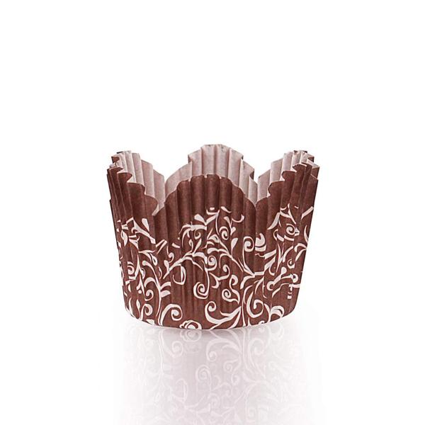 ・STAND OUT WITH DELUXE MINI PETAL BAKING CUPS: Upgrade your dessert presentation with our set of 30 eye-catching brown p...