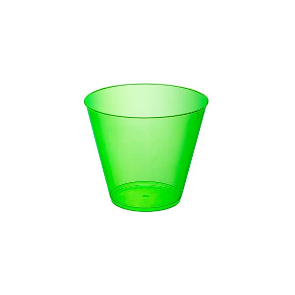 ・Party Essentials quality disposable hard plastic 9 ounces neon green party tumblers; cups are colorful with or without ...