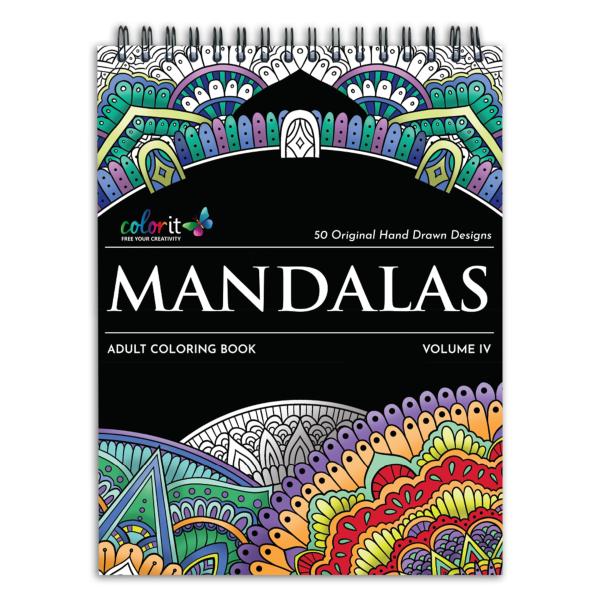 ・曼荼羅 塗り絵 第四巻 Mandalas To Color、Volume IVでぬり絵を通してあなたの禅を見つけてください。 Terbit Basukiによるイラスト、このマンダラブックは創造性を刺激し、ストレス解消を促進します。・クラシ...