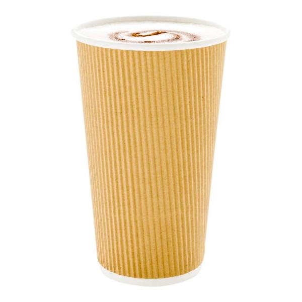 ・NON-SLIP GRIP COMFORT: The ripple wall design of this kraft ripple wall cup ensures a secure, non-slip grip and keeps y...