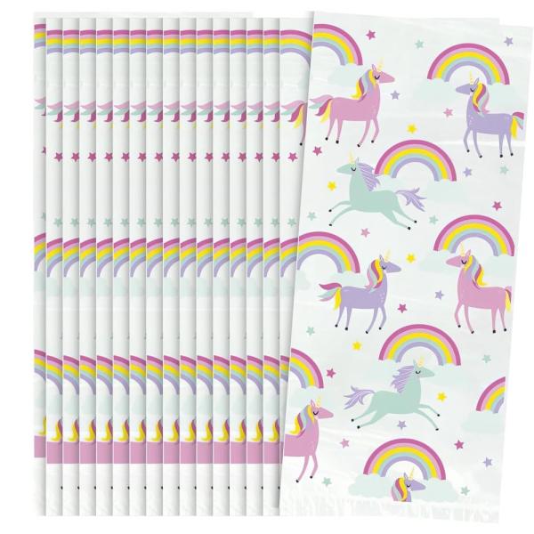 ・CHARMING DESIGN: These enchanting Magical Rainbow ＆ Unicorn Cellophane Gift Bags showcase a eye-catching combination of...