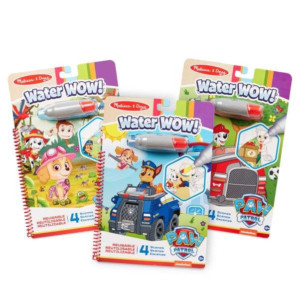 ・Color with water to reveal exciting scenes with Skye, Chase, Marshall and friends with this 3-pack of PAW Patrol reusab...