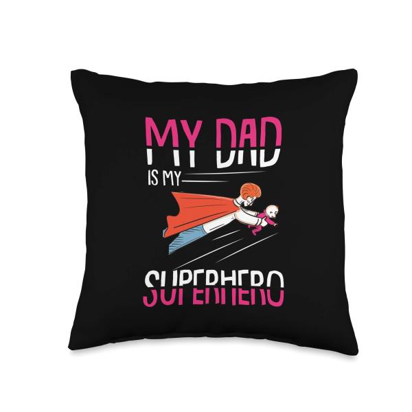 ・Show your love for your dad by getting this my dad is my superhero pillow as a birthday,or father's day gift idea. This...