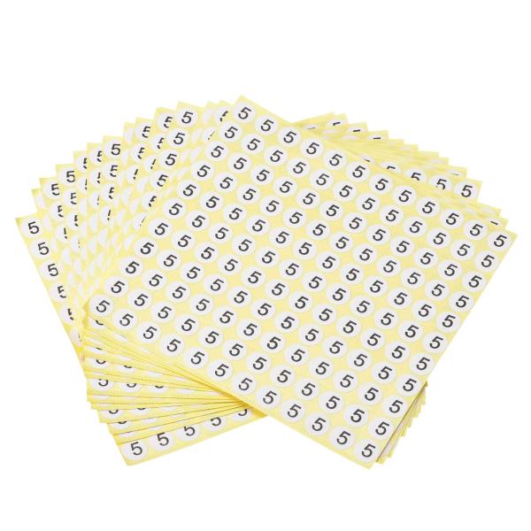 ・[Size] - 0.51 inch(13mm) in diameter, black number and white background.・[Feature] - Self-adhesive number stickers are ...