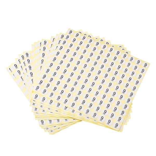 ・[Size] - 0.51 inch(13mm) in diameter, black number and white background.・[Feature] - Self-adhesive number stickers are ...