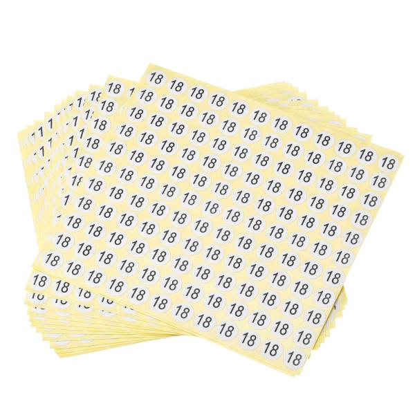 ・[Size] - 0.51 inch(13mm) in diameter, black number and white background.・[Feature] - Self-adhesive number stickers are ...
