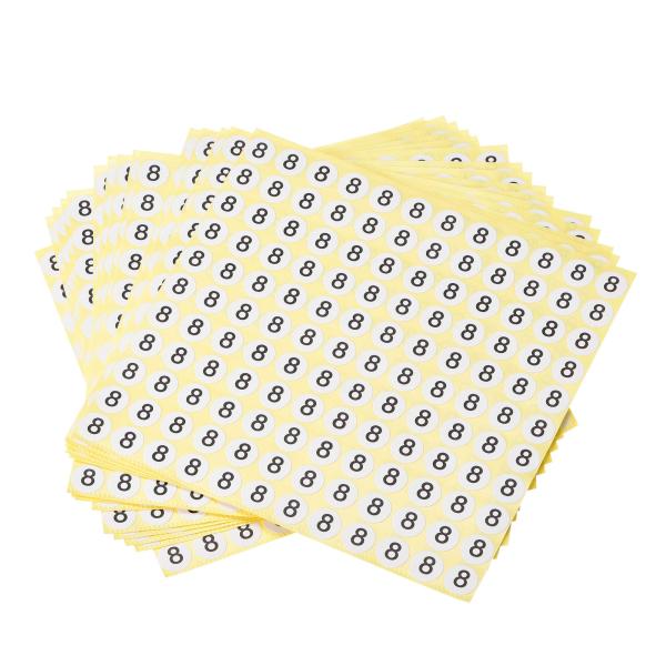 ・[Size] - 0.51 inch(13mm) in diameter, black number and white background.・[Feature] - Self-adhesive number stickers are ...