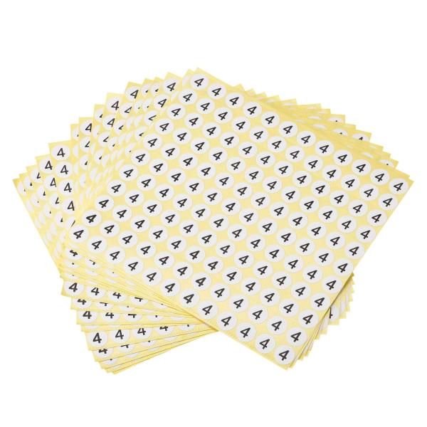 ・[Size] - 0.51 inch(13mm) in diameter, black number and white background.・[Feature] - Self-adhesive number stickers are ...