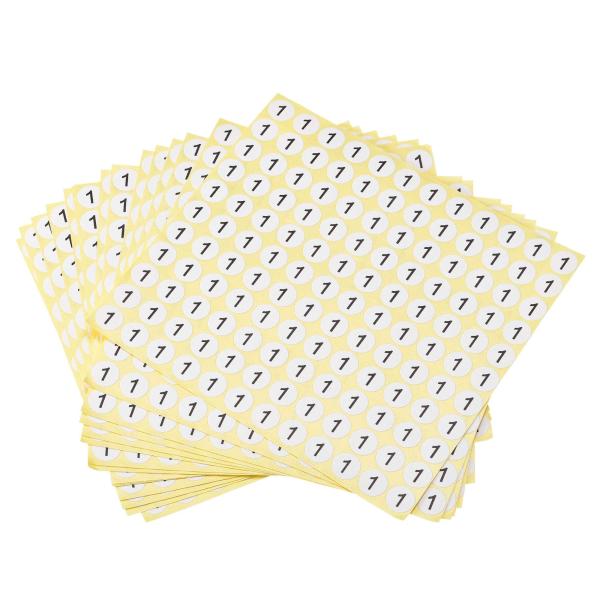・[Size] - 0.51 inch(13mm) in diameter, black number and white background.・[Feature] - Self-adhesive number stickers are ...