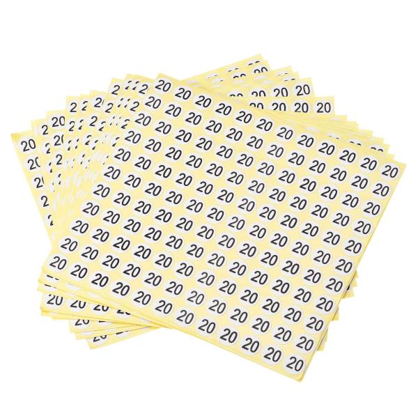 ・[Size] - 0.51 inch(13mm) in diameter, black number and white background.・[Feature] - Self-adhesive number stickers are ...