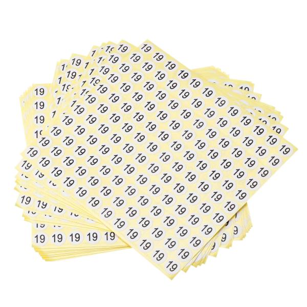 ・[Size] - 0.51 inch(13mm) in diameter, black number and white background.・[Feature] - Self-adhesive number stickers are ...