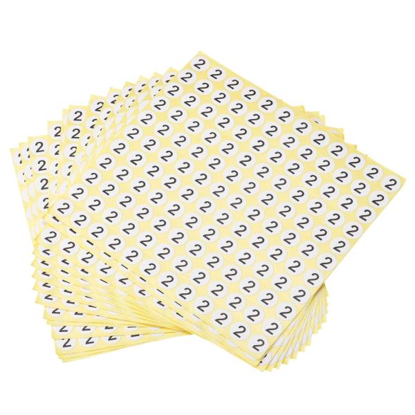 ・[Size] - 0.51 inch(13mm) in diameter, black number and white background.・[Feature] - Self-adhesive number stickers are ...