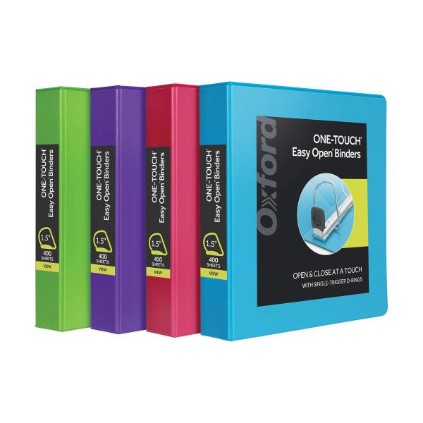 ・ONE-TOUCH EASY OPEN D-RINGS MAKE IT SIMPLE: Innovative ONE-TOUCH mechanism opens and closes with a single press, making...