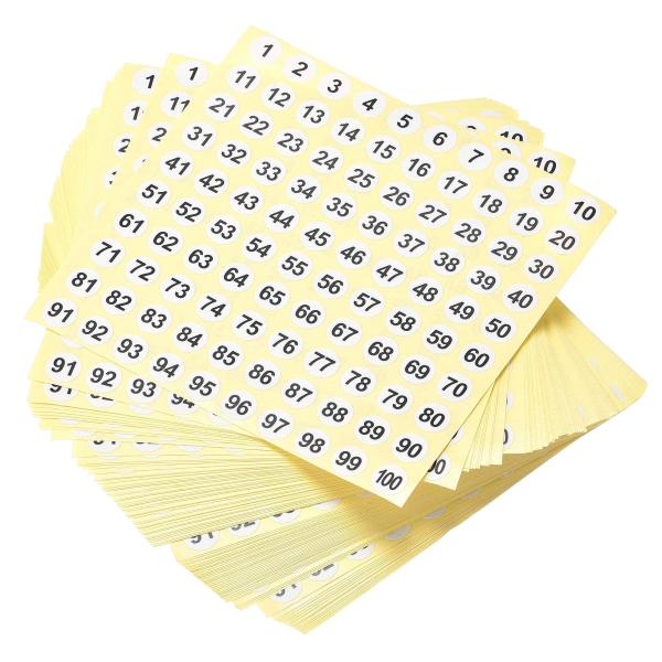 ・[Size] - 0.39 inch(10mm) in diameter, black number and white background.・[Feature] - Self-adhesive number stickers are ...