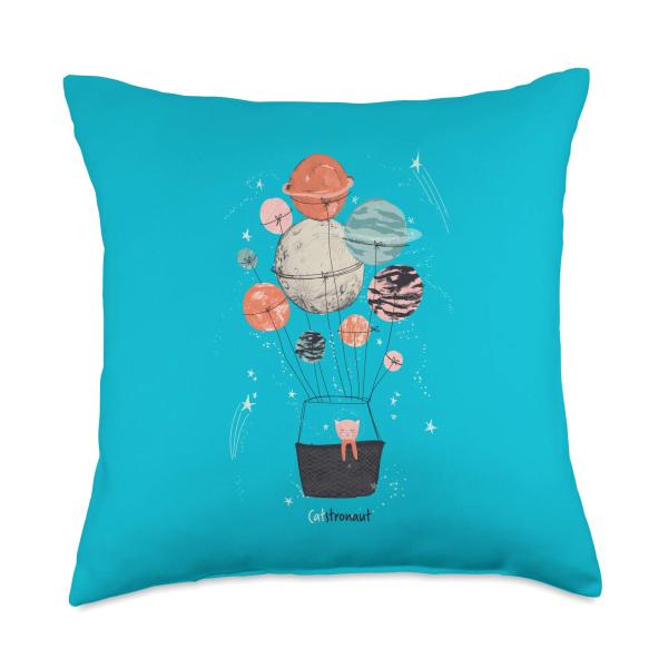 ・Catstronaut Space Kitten Cat Flying in Planet Balloon Basket to the moon. This great outfit is a perfect birthday or Ch...