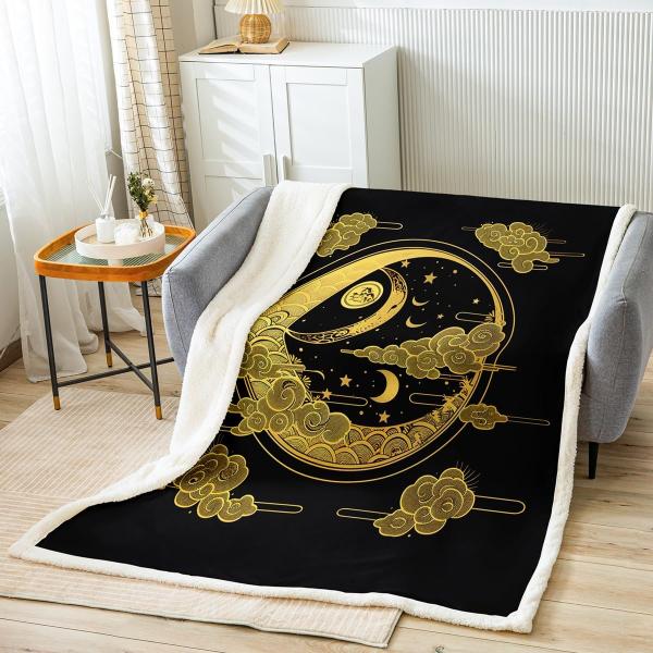 ・Blanket Size: Baby 30"x40", 40"x50", throw 50"x60", twin 60"x80", queen 90"x90"; suit to use when cold nights watching ...