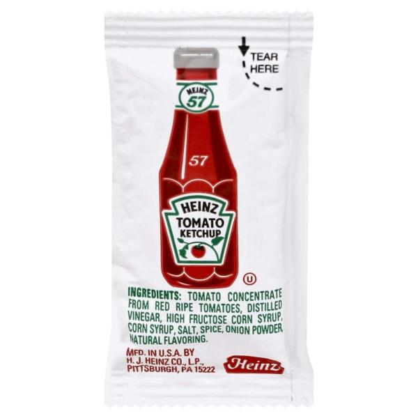 ・Concession Essentials 9gr Heinz 使い捨てケチャップパケット。 50個パック。
