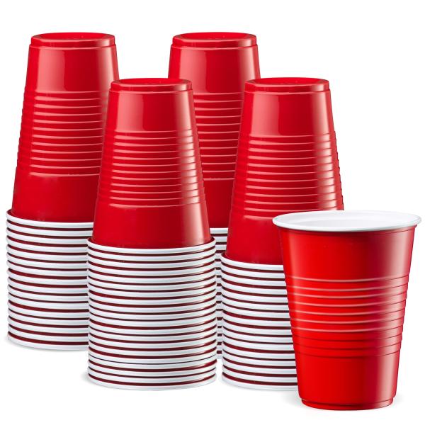 ・Classic Red Color: The vibrant red color adds a festive touch to any occasion, making these cups a popular choice for p...
