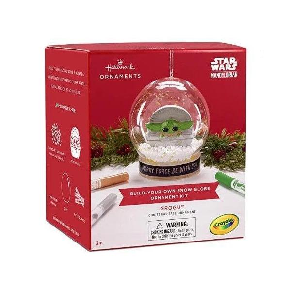 ・Hang this DIY Star Wars: The Mandalorian snow globe ornament on the Christmas tree. Kit includes snow globe and Grogu i...