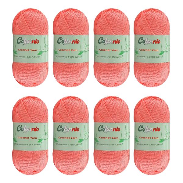 ・SUPERIOR FABRIC COMPOSITION - our 8 Skein Cotonnio cotton bamboo yarn consists of a unique fabric blend of 70% Rayon de...