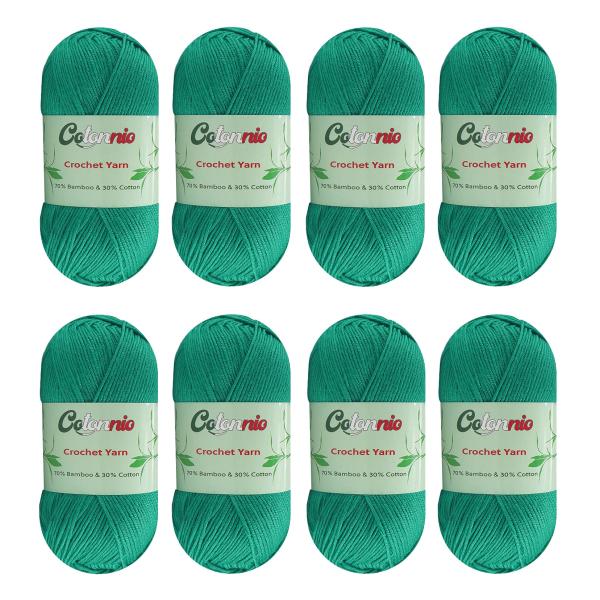 ・SUPERIOR FABRIC COMPOSITION - our 8 Skein Cotonnio cotton bamboo yarn consists of a unique fabric blend of 70% Rayon de...